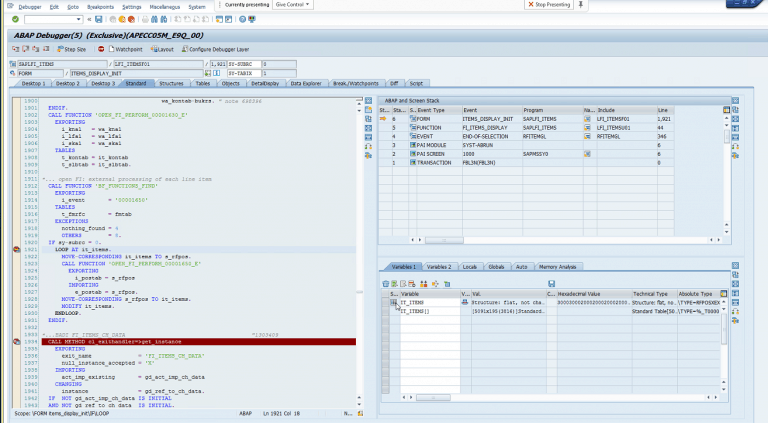 Abap Debugging Sapsharks